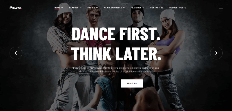 14 Best Dance Studio WordPress Themes in 2023 | Bylancer